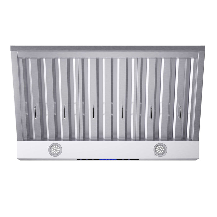 FORNO Palazzo 36" Wall Mounted Range Hood Stainless Steel Heavy-Duty B ...